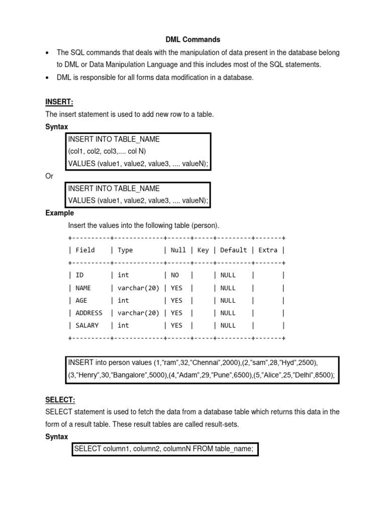4 DML | PDF | Information Retrieval | Data Management