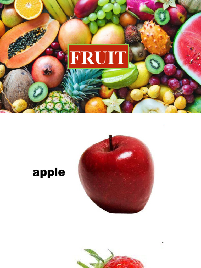 Fruit Revision For Final Speaking Test | PDF