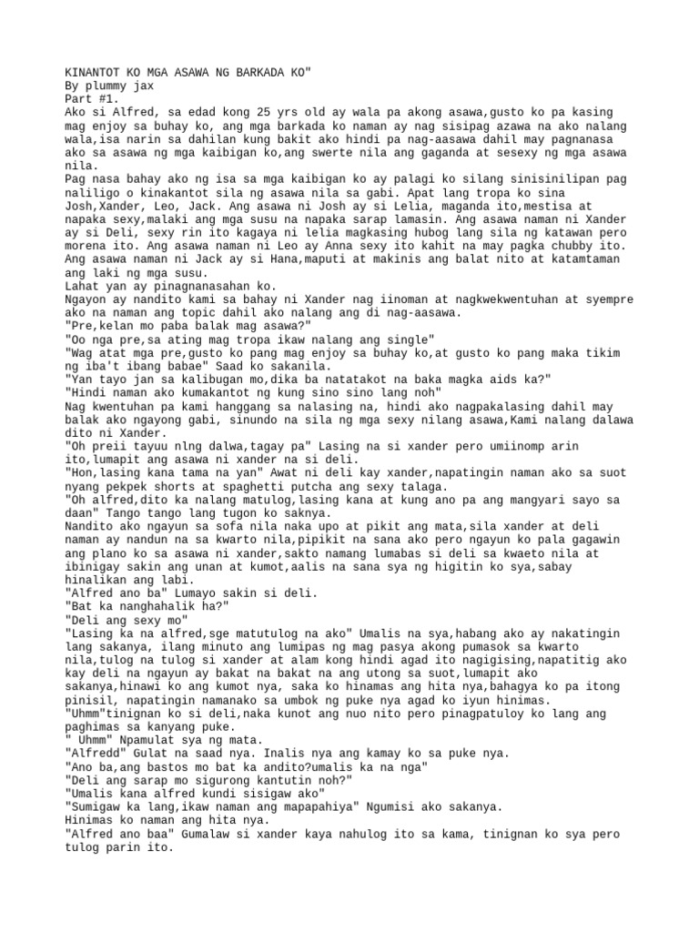 Kinantot Ko Mga Asawa NG Barkada Ko | PDF