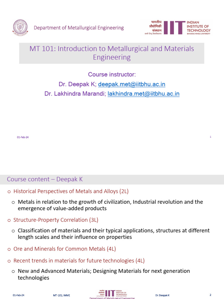MT 101 | PDF | Dislocation | Crystal Structure