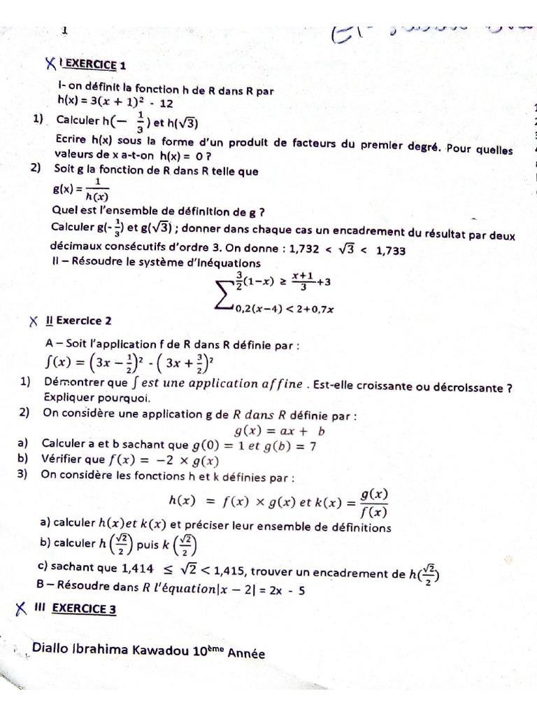 Sujets Troisième Pdf