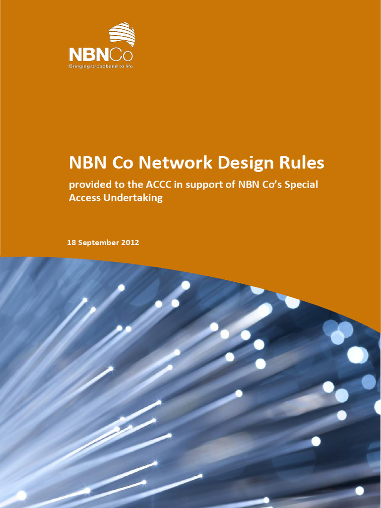 NBN Co Network Design Rules | PDF | Computer Network | Optical Fiber