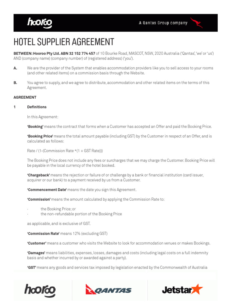 V4 Standard Agreement | PDF | Indemnity | Taxes