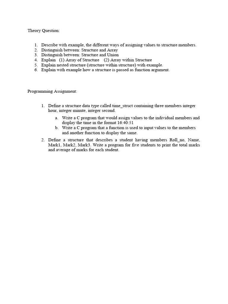 Unit1_Assignment | PDF | Object Oriented Programming | Computer Programming Unit1_Assignment | PDF | Object Oriented Programming | Computer Programming