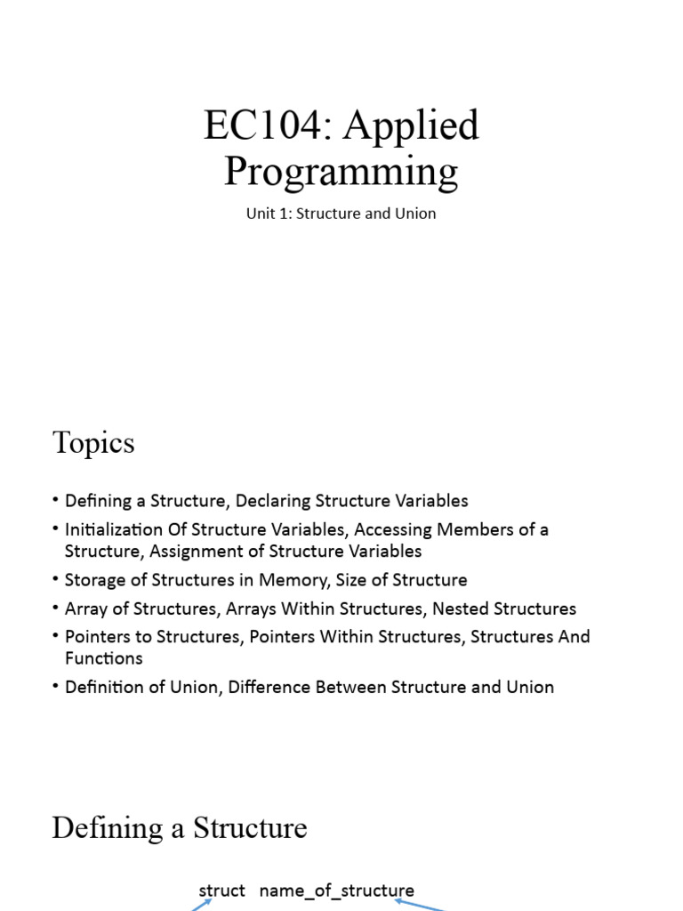 EC104 Unit1 | PDF | Object Oriented Programming | Class (Computer Programming)