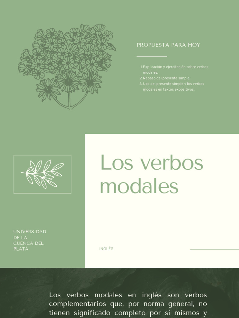 Los Verbos Modales | PDF