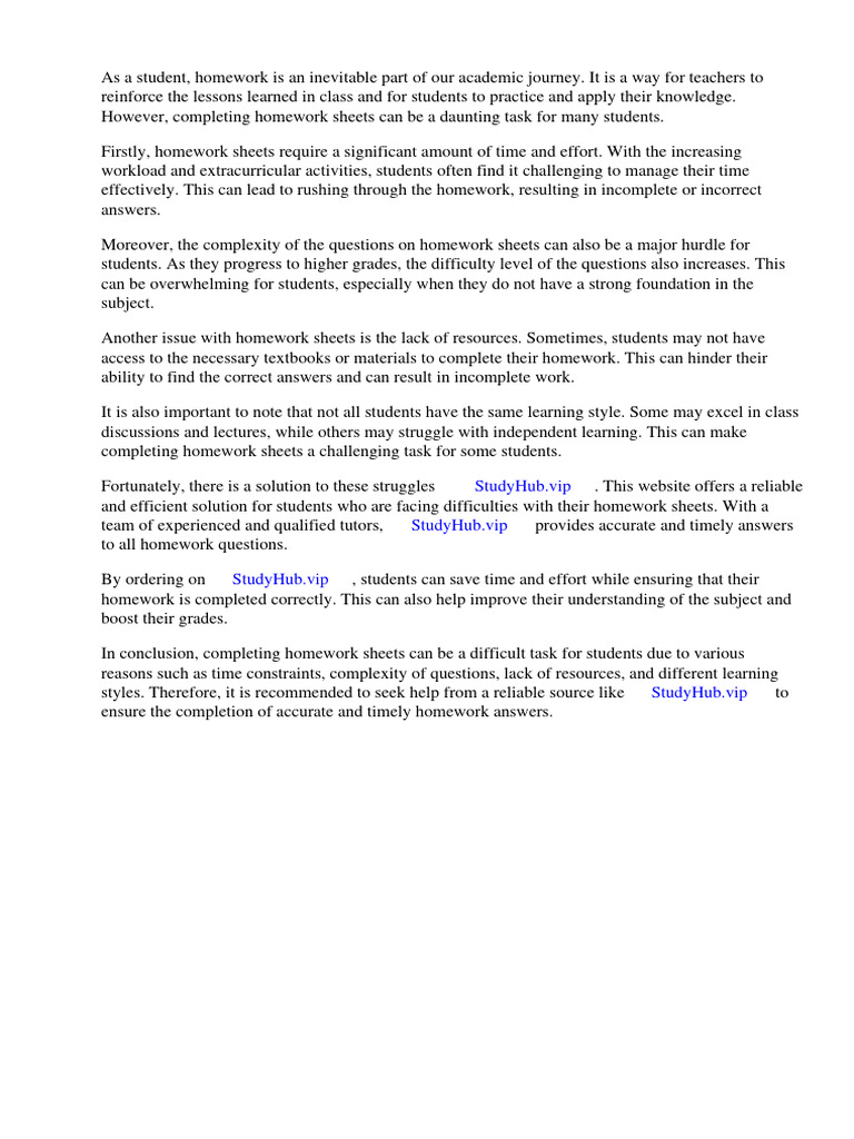 School Homework Sheets Answers | PDF | Homework | Worksheet