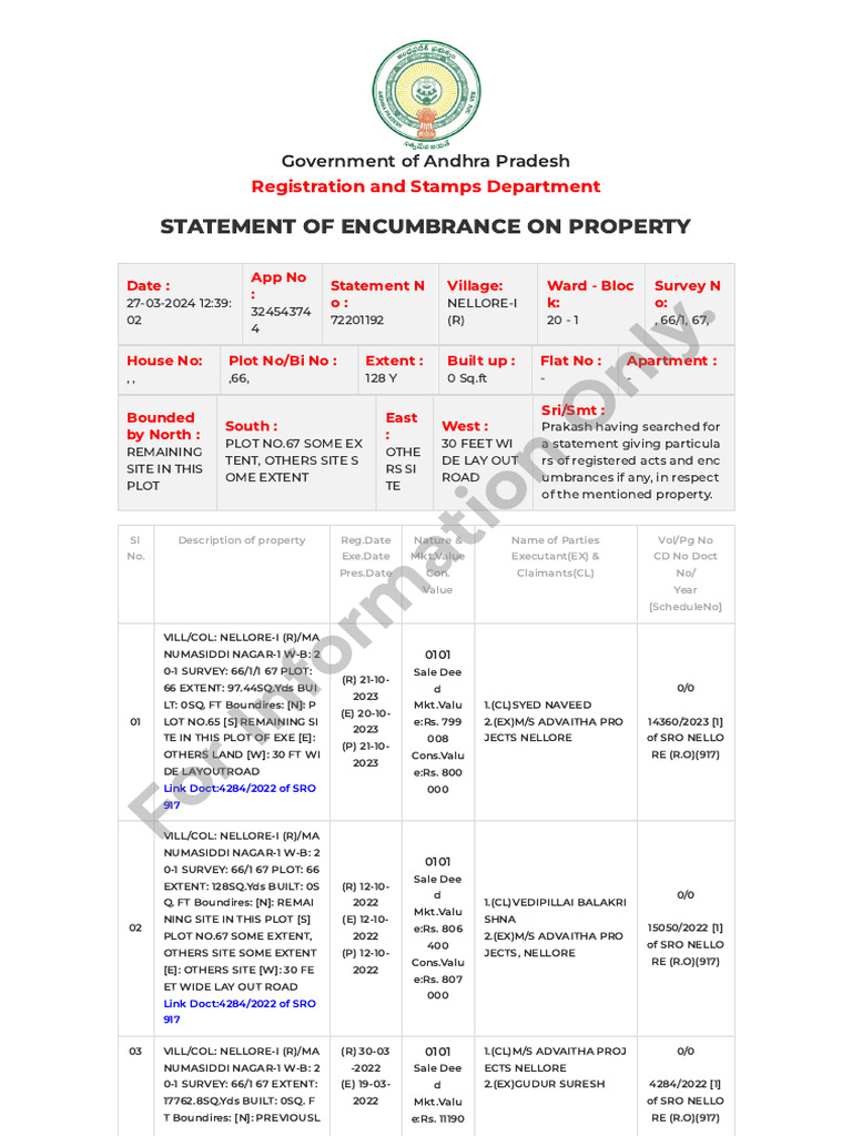 e-Encumbrance 1 | PDF | Property Law