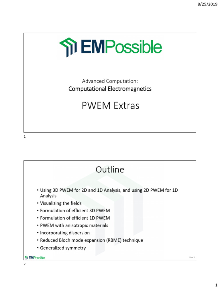 Lecture 6c PWEM Extras | PDF | Eigenvalues And Eigenvectors | Matrix ...