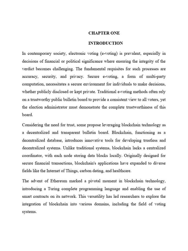 Block Chain Voting System | PDF | Electronic Voting | Software Development Process