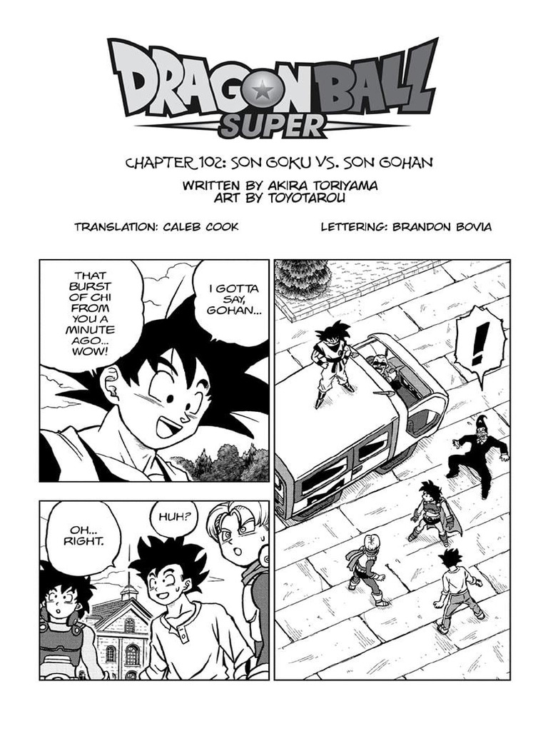 Chapter 102 - Son Goku vs. Son Gohan | PDF