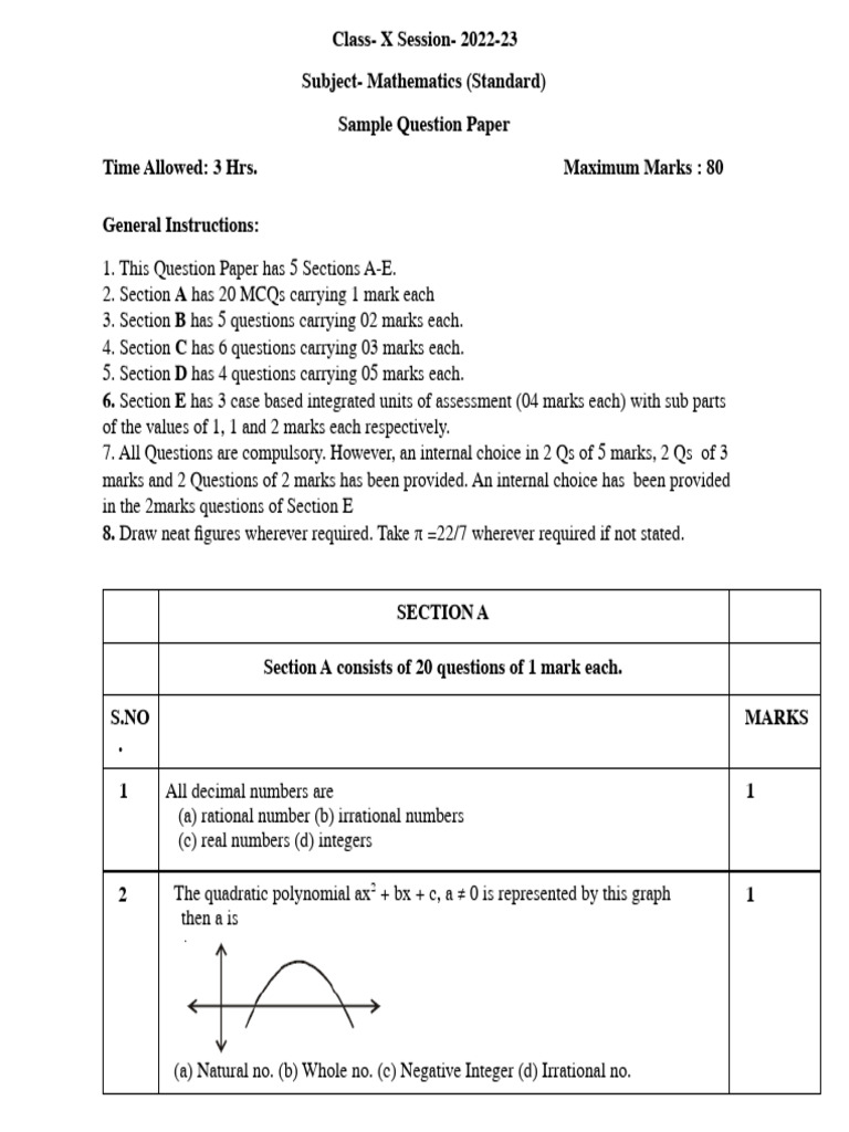 Sample Paper 2 | PDF | Complex Analysis | Mathematical Objects