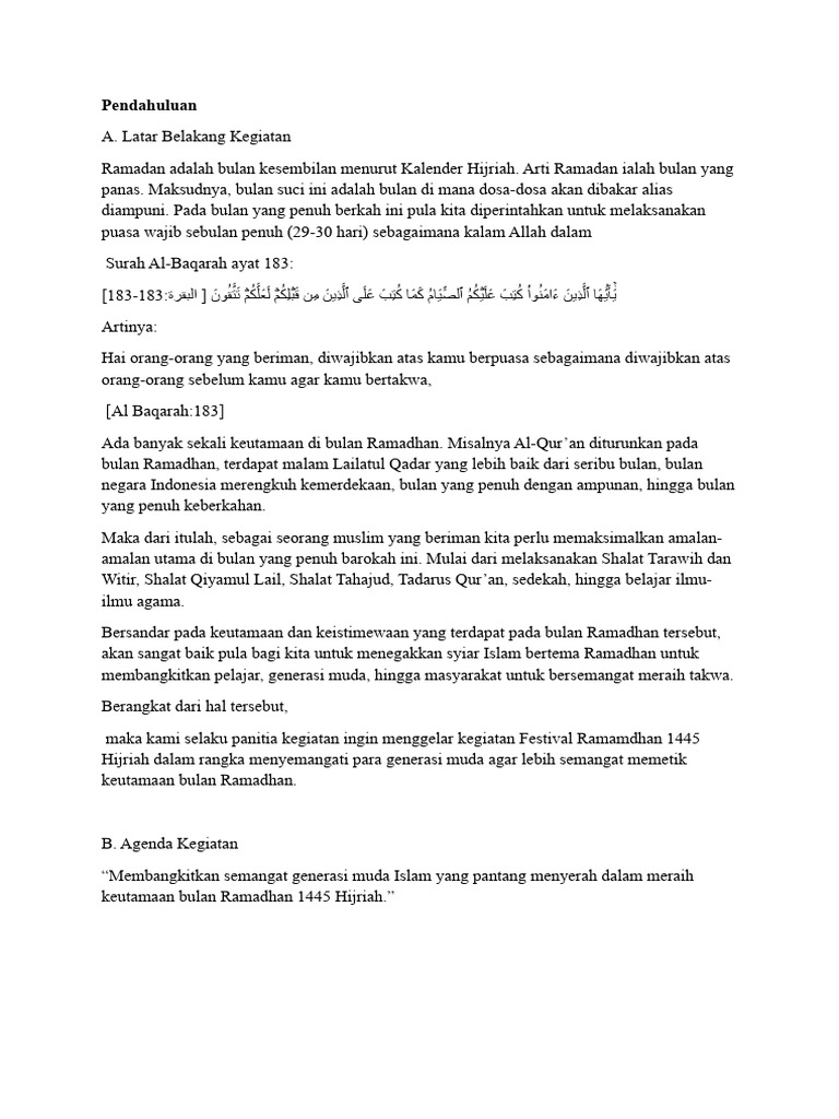 Dokumen Proposal Ini | PDF