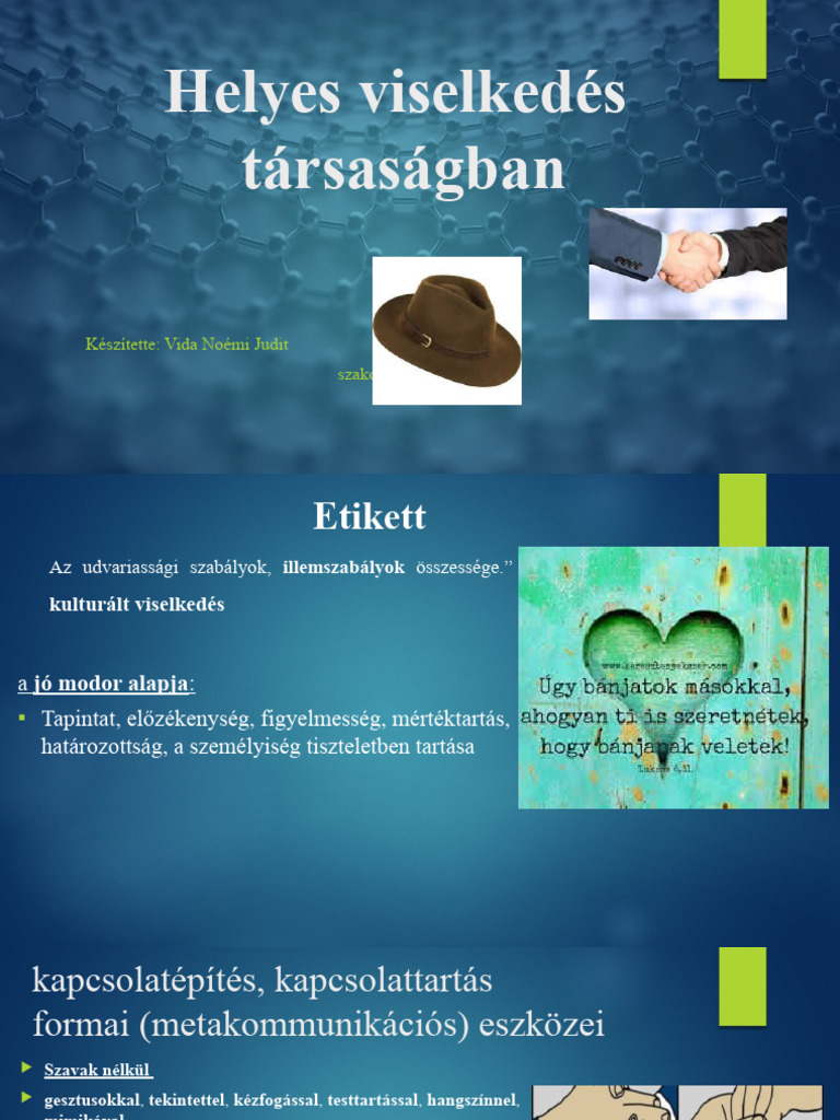 Helyes Visekedés Társaságban | PDF