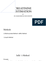 Estimation of Creatinine by Jaffe Method (Edited) | PDF | Creatinine ...