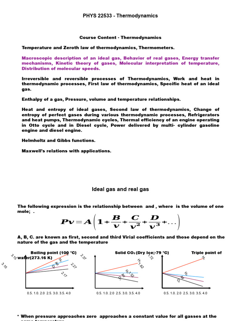 PHYS 22533 TDL2 - Kinetic Theroy of Gases | PDF | Gases | Temperature