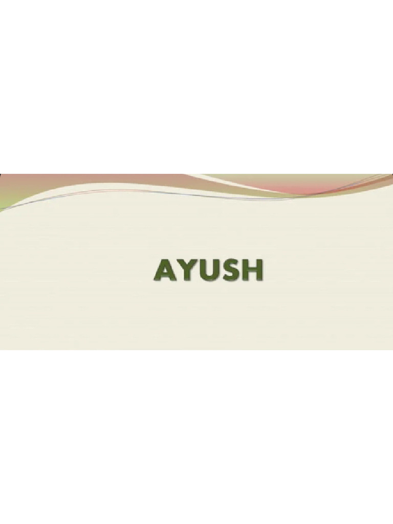 AYUSH | PDF