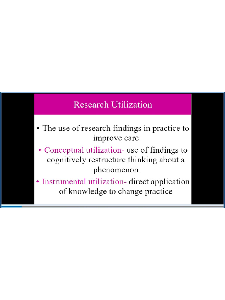 Research Utilization and Its Barrirer | PDF