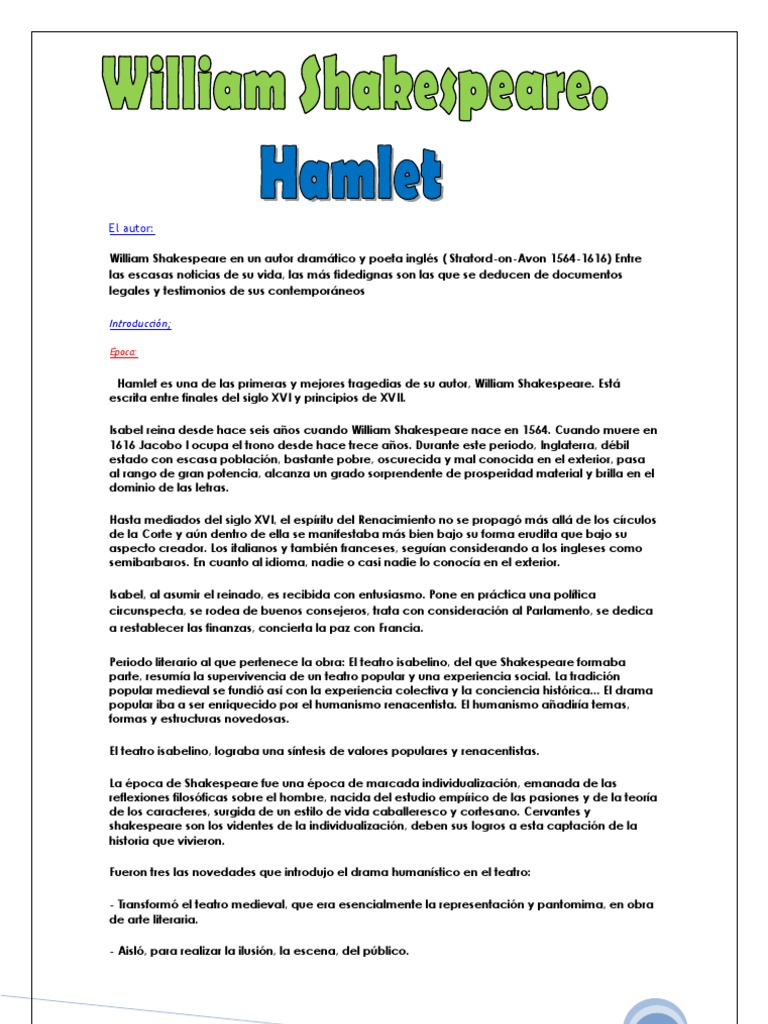 Hamlet | PDF | William Shakespeare