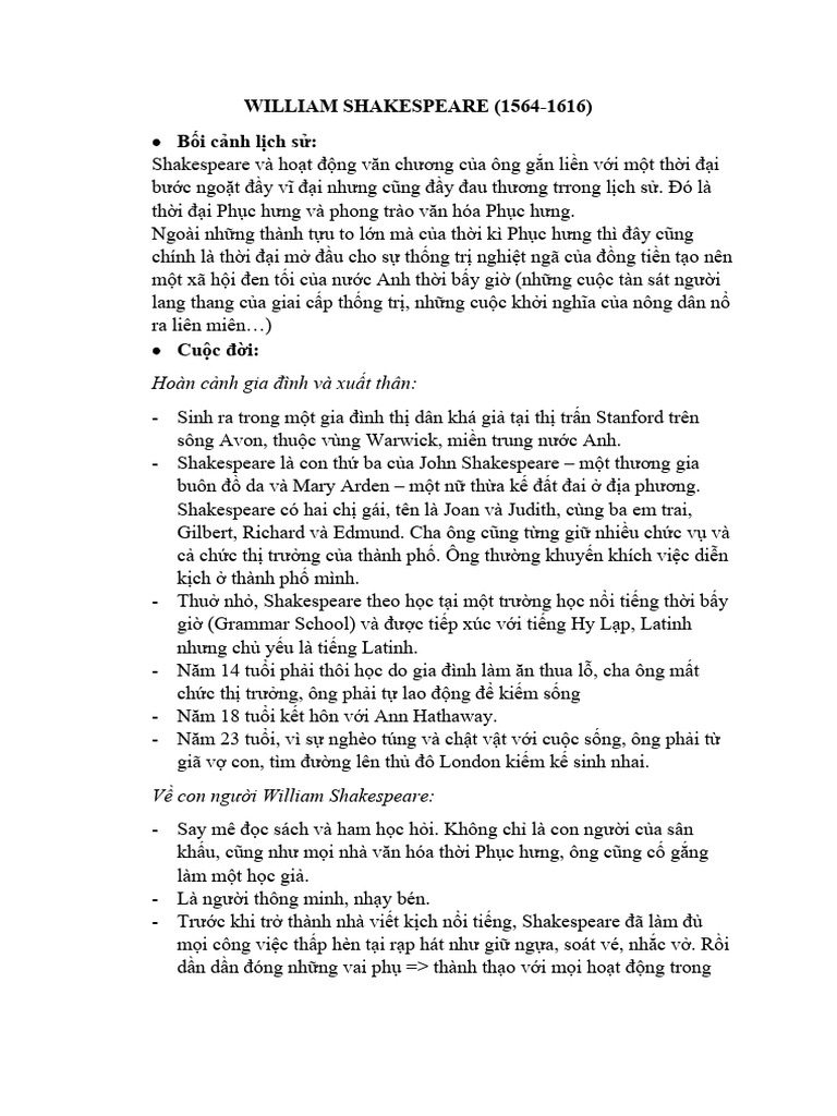 William Shakespeare | PDF