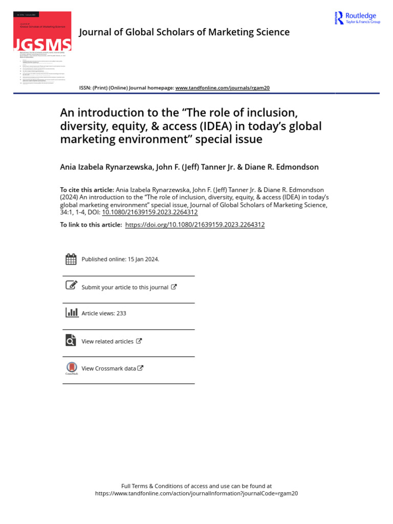 An Introduction To The "The Role of Inclusion, Diversity, Equity ...