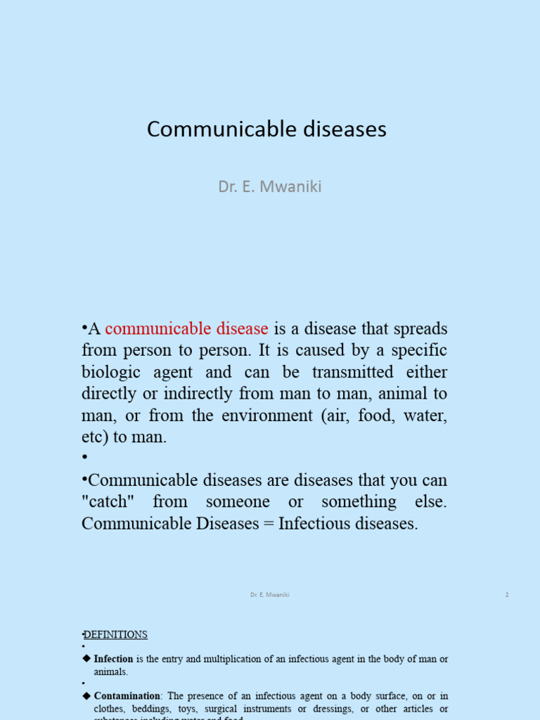 Module 2 - Communicable Diseases | PDF | Infection | Sexually ...