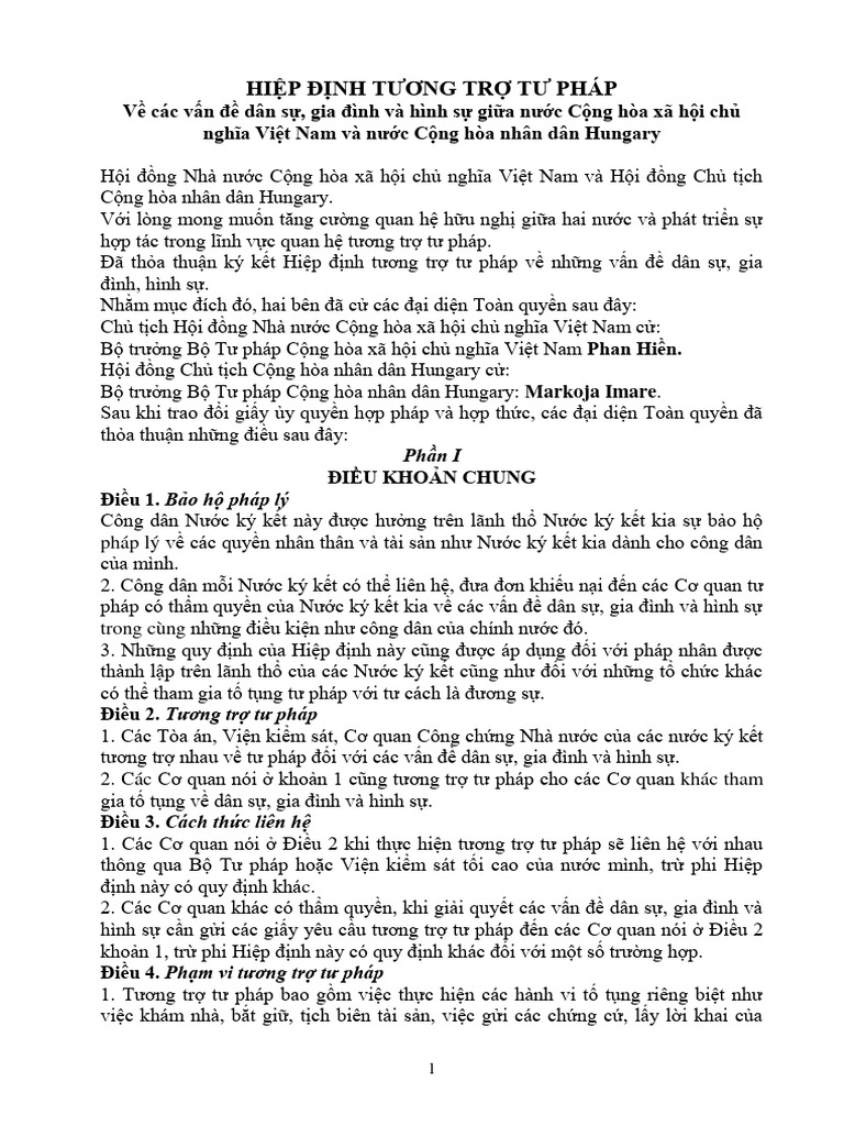 TTTP Chung - Viet - Nam-Hung-Ga-Ry | PDF