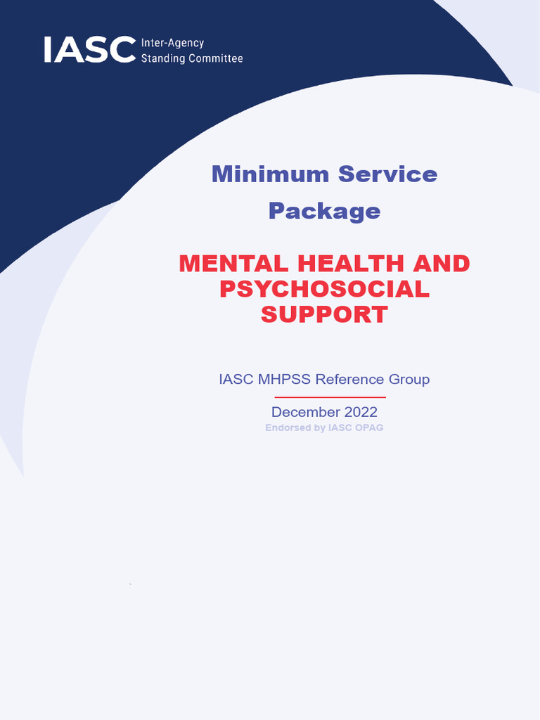 IASC MHPSS Minimum Service Package | PDF | Mental Health | Humanitarian Aid