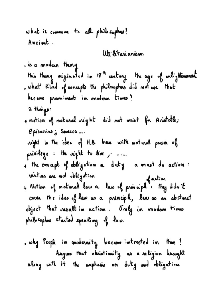 Note 28 Feb 2024 | Download Free PDF | Utilitarianism | Pleasure