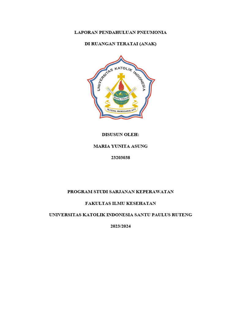 Laporan Pendahuluan Pneumonia | PDF