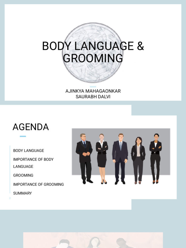 Body Language & Grooming-1 | PDF | Body Language | Nonverbal Communication