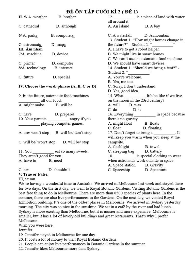 đề 1 | PDF | Language Arts & Discipline | Teaching Methods & Materials