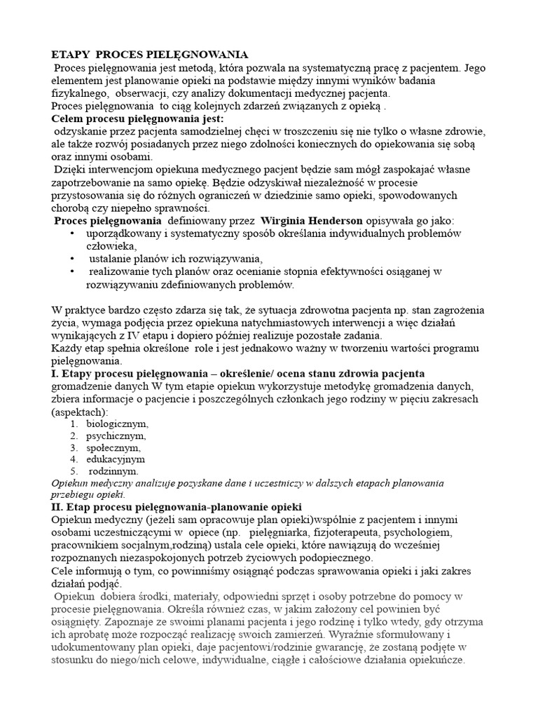 etapy-proces-pielegnowania | PDF etapy-proces-pielegnowania | PDF