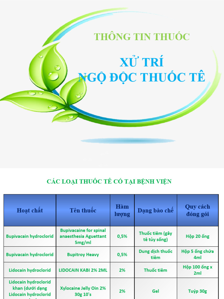 Xu Ly Ngo Doc Thuoc Te | PDF