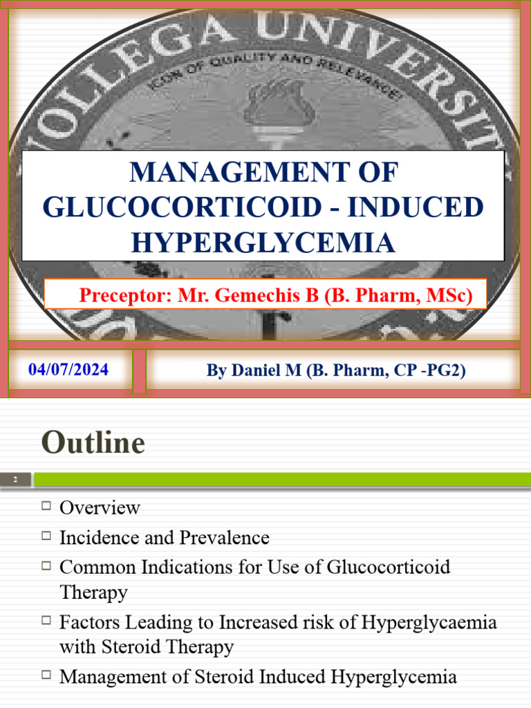 glucocorticoid-induced hyperglycemia | PDF | Hyperglycemia | Hypoglycemia