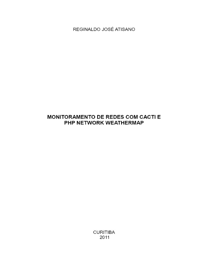 Monitoramento de Redes Com Cacti e PHP Network Weathermap | PDF