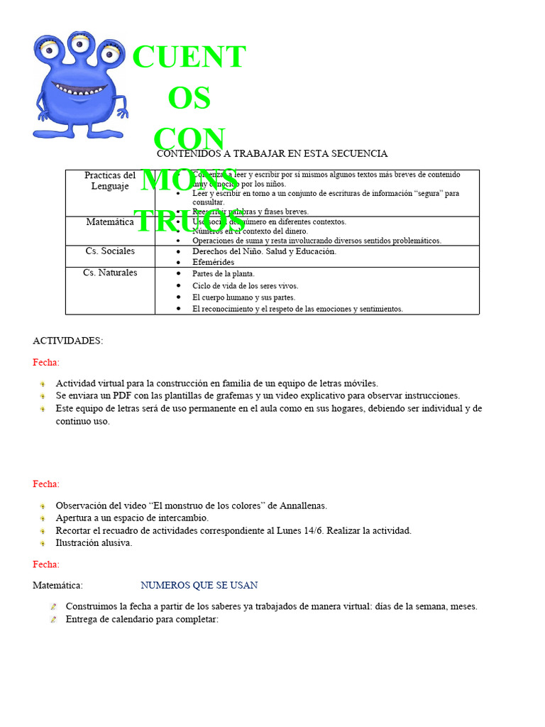 Monstruos | PDF | Escritura