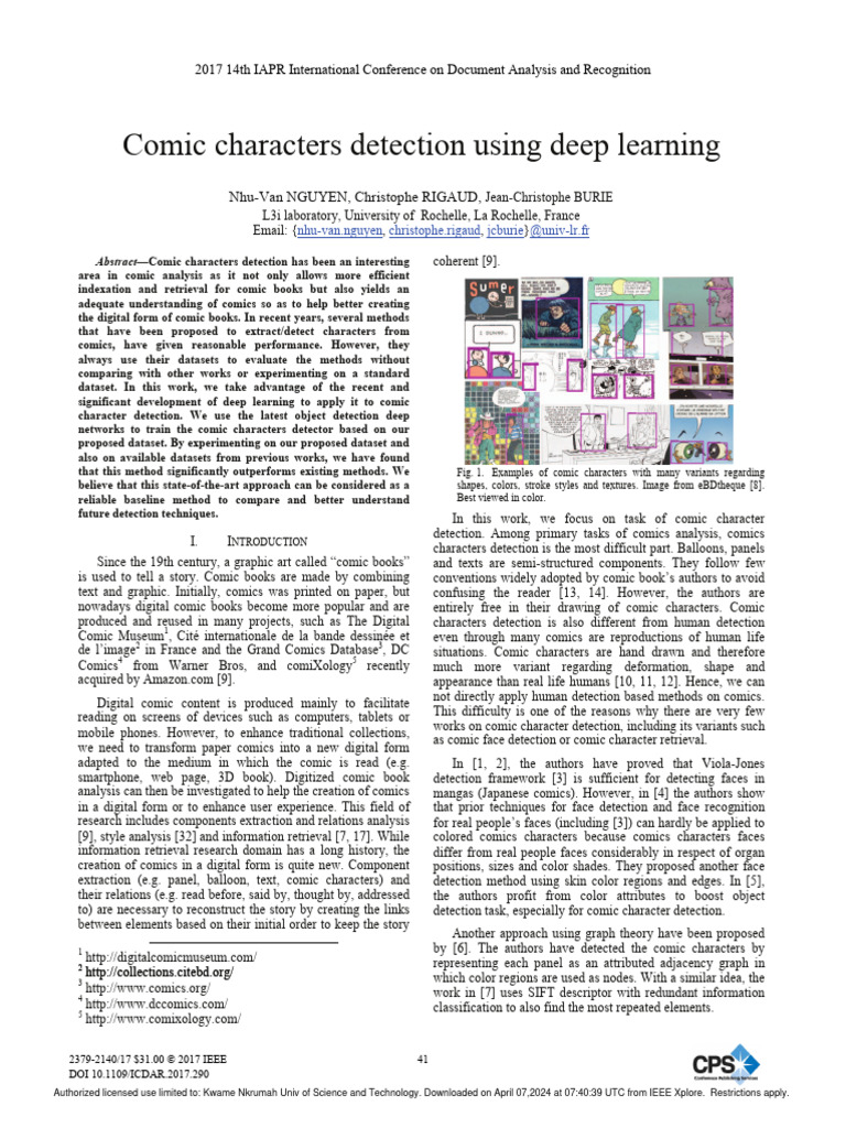 Comic Characters Detection Using Deep Learning | PDF | Deep Learning ...