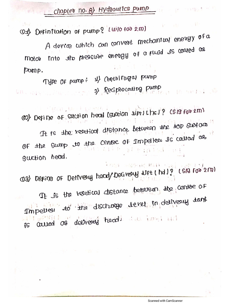Hydraulics chapter no 6 note | PDF