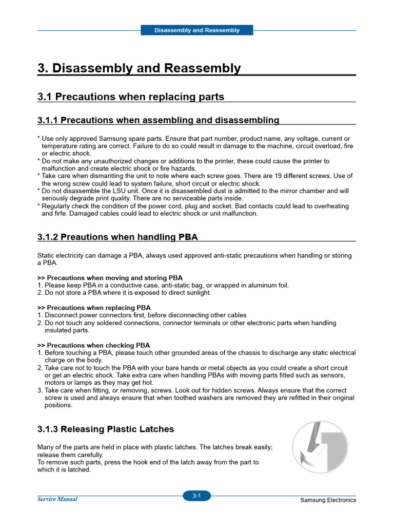Disassembly & Reassembly | PDF | Electrical Connector | Electrical Engineering