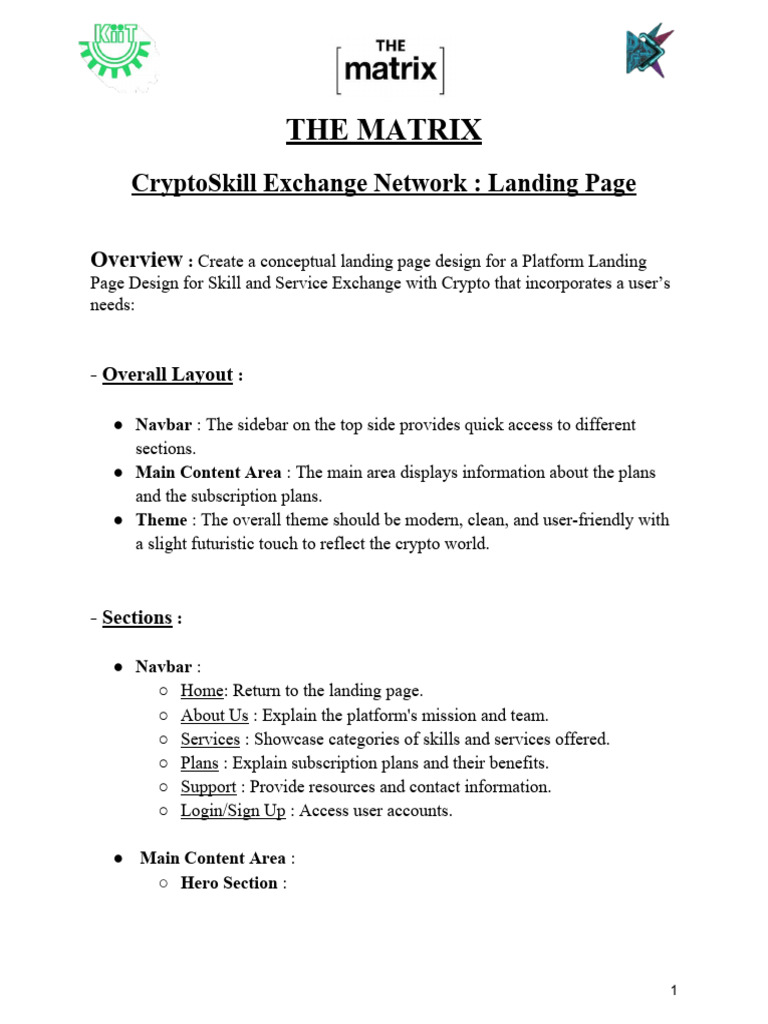 Problem Statement #2 - The Matrix | PDF | Page Layout | Cryptocurrency