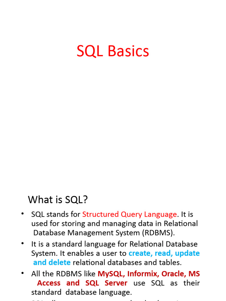 SQL Commands | PDF | Relational Database | Sql SQL Commands | PDF | Relational Database | Sql