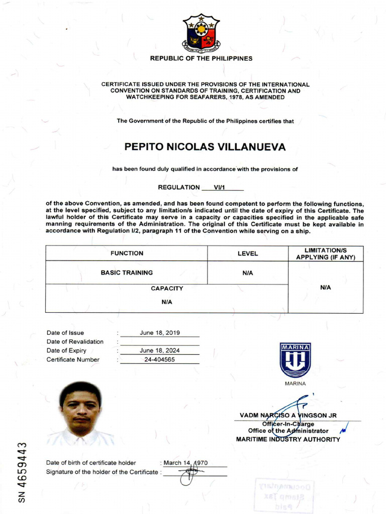 Cop Cert | PDF
