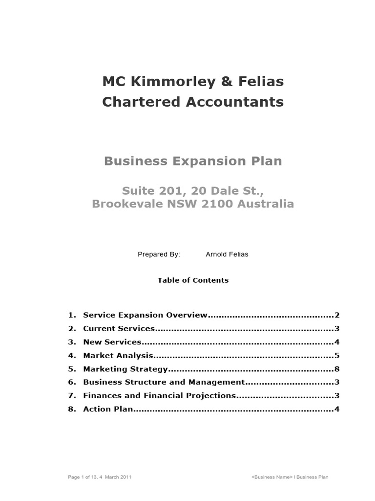FINAL Business Plan - Ver5 | Download Free PDF | Audit | Internal Control