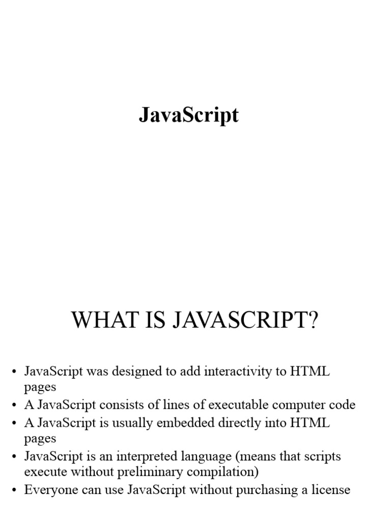 Javascript Updated Pdf Java Script Data Type