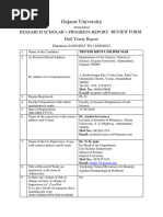 PhD Six Monthly Progress Report Template | PDF | Academia | Vocational ...