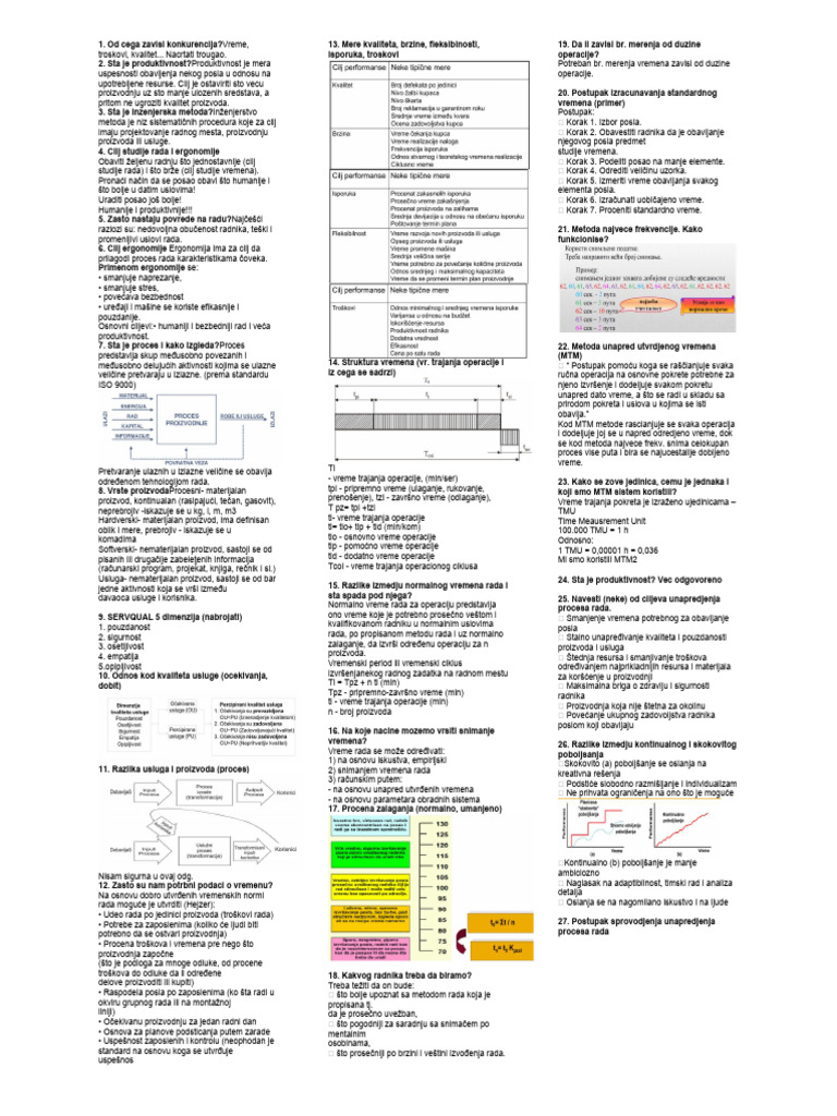 Skripta Za Prepisivanje Ergonomija | PDF