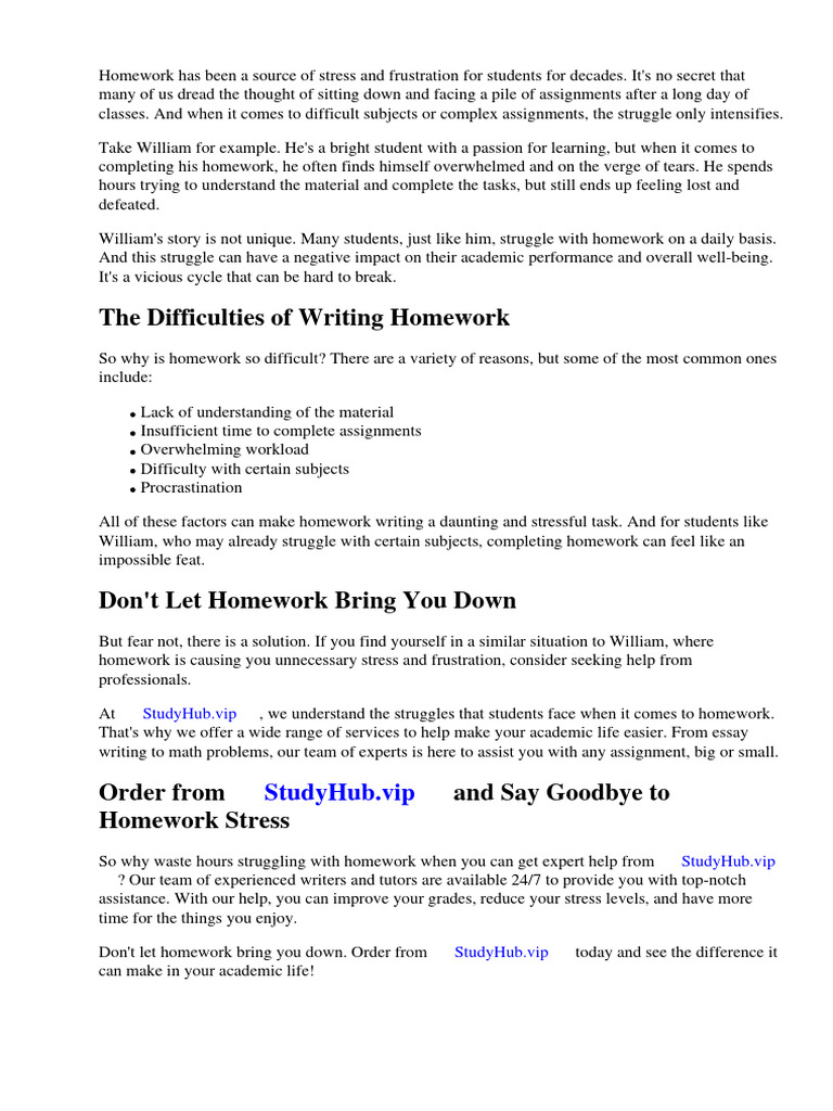 William Crying Over Homework | Download Free PDF | Homework | Teachers