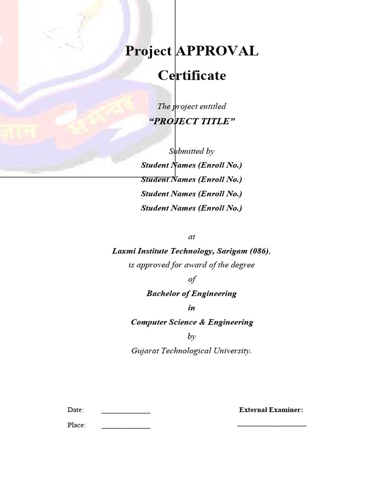 CSE Certificate Approval | PDF | Art | Technology & Engineering