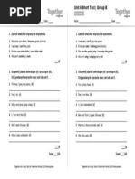Brainy 4 Unit 1 Test | PDF